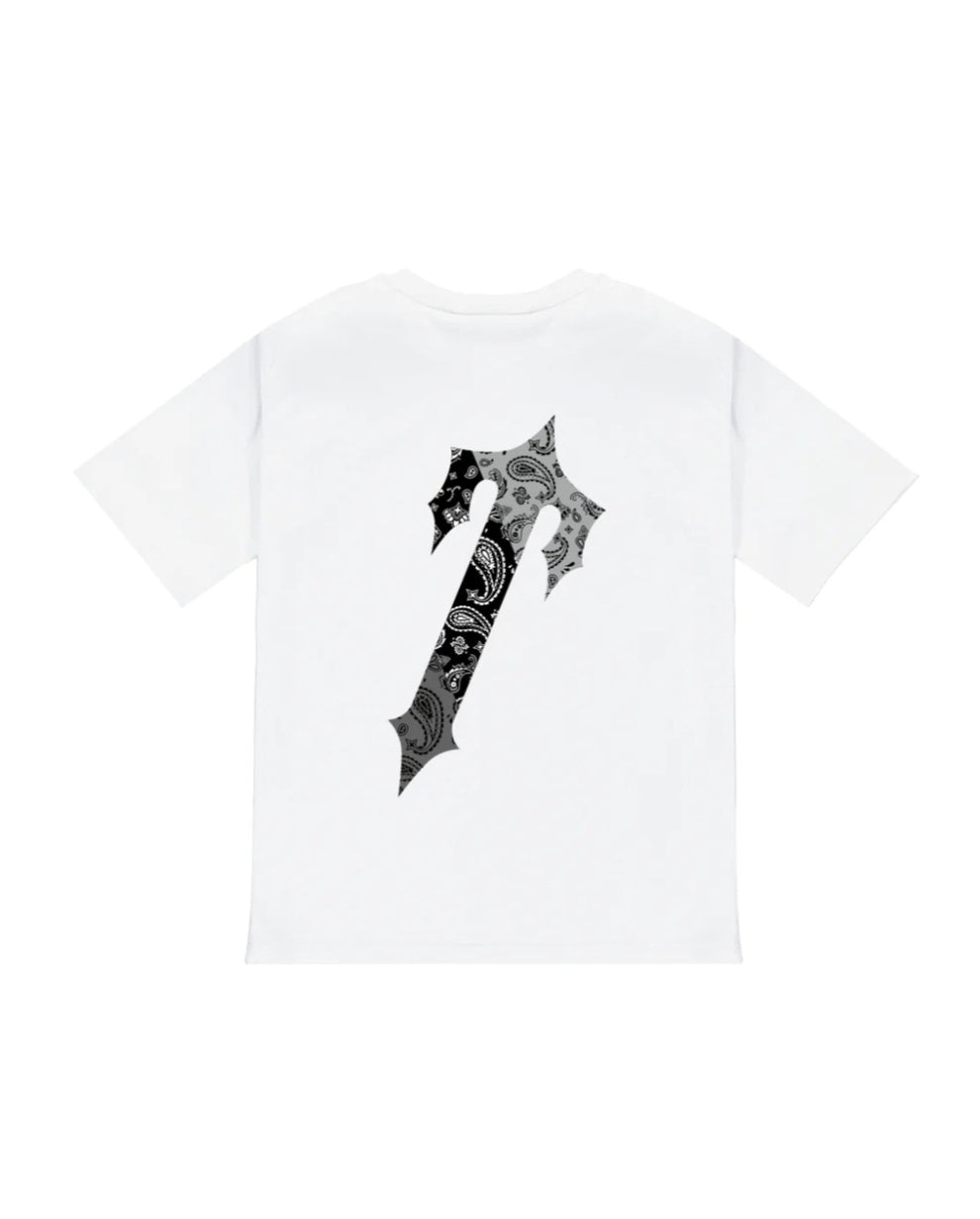 Trapstar Decoded Paisley Monochrome Edition Tee - White/Black ...